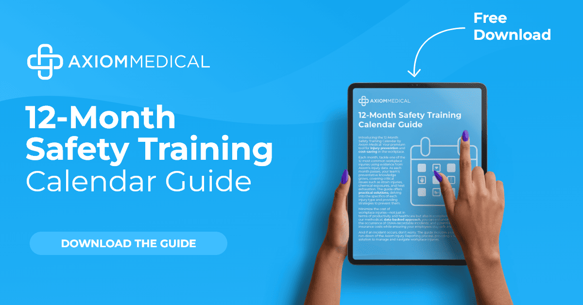 12-Month Safety Training Calendar Guide | Axiom Medical